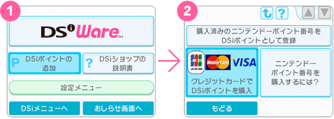 ニンテンドーDSi：ニンテンドーDSiポイントの購入方法
